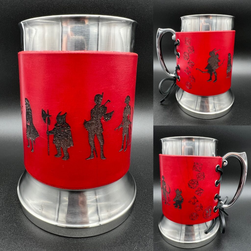Adventurer Leather Wrapped Tankard - Black Rune Creations